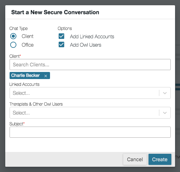 Starting Conversations - owlpracticesuite